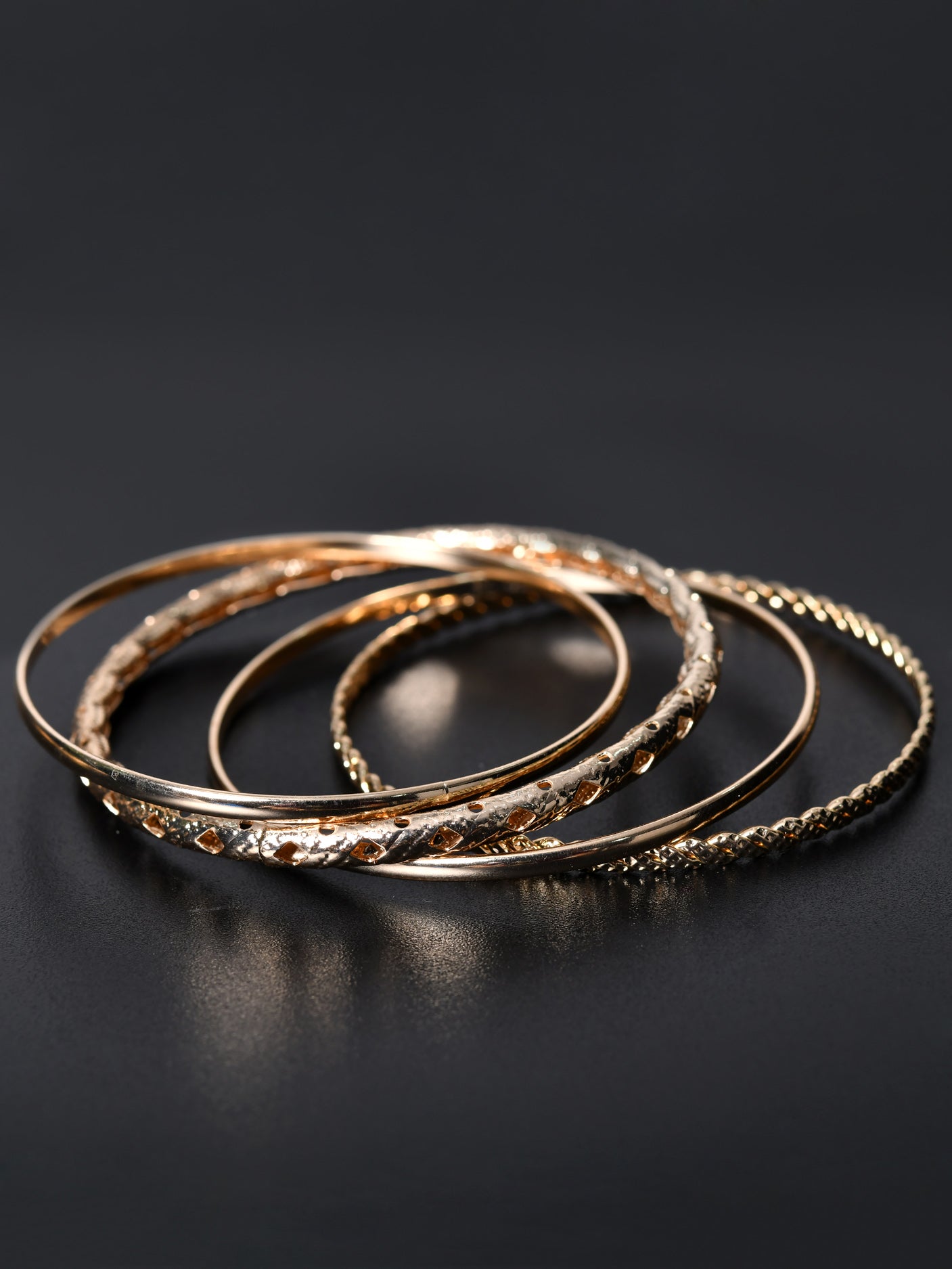 Metallic Multi Pack Bangles – Limelightpk