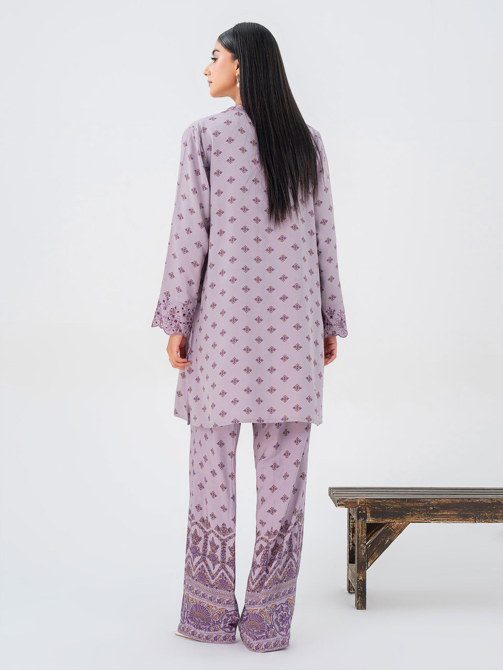 2 Piece Linen Suit-Embroidered (Pret) – Limelightpk