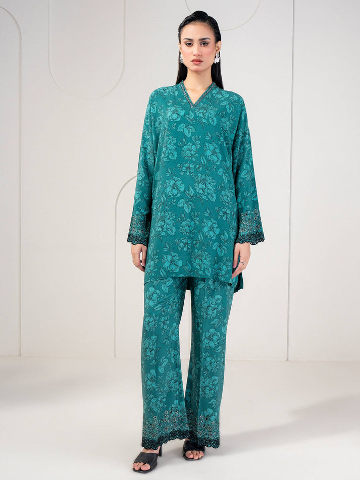 2 Piece Linen Suit-Embroidered (Pret) – Limelightpk