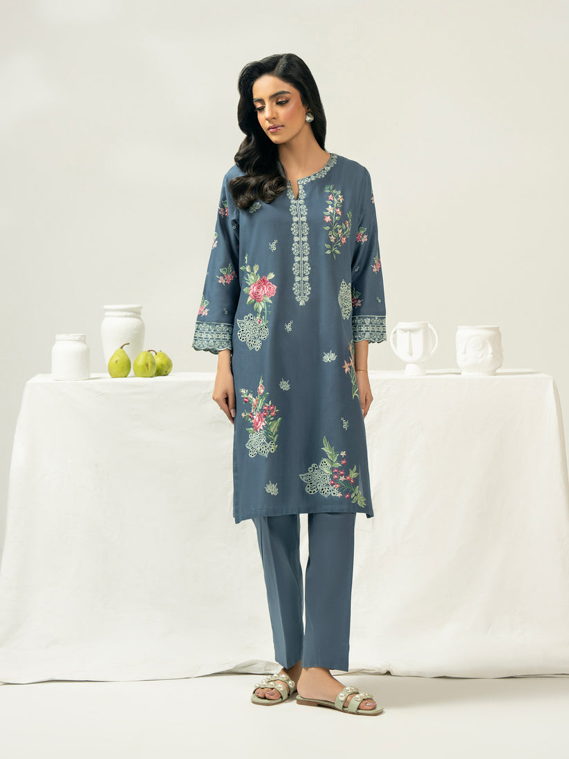 2 Piece Dobby Suit-Embroidered (Pret) – Limelightpk