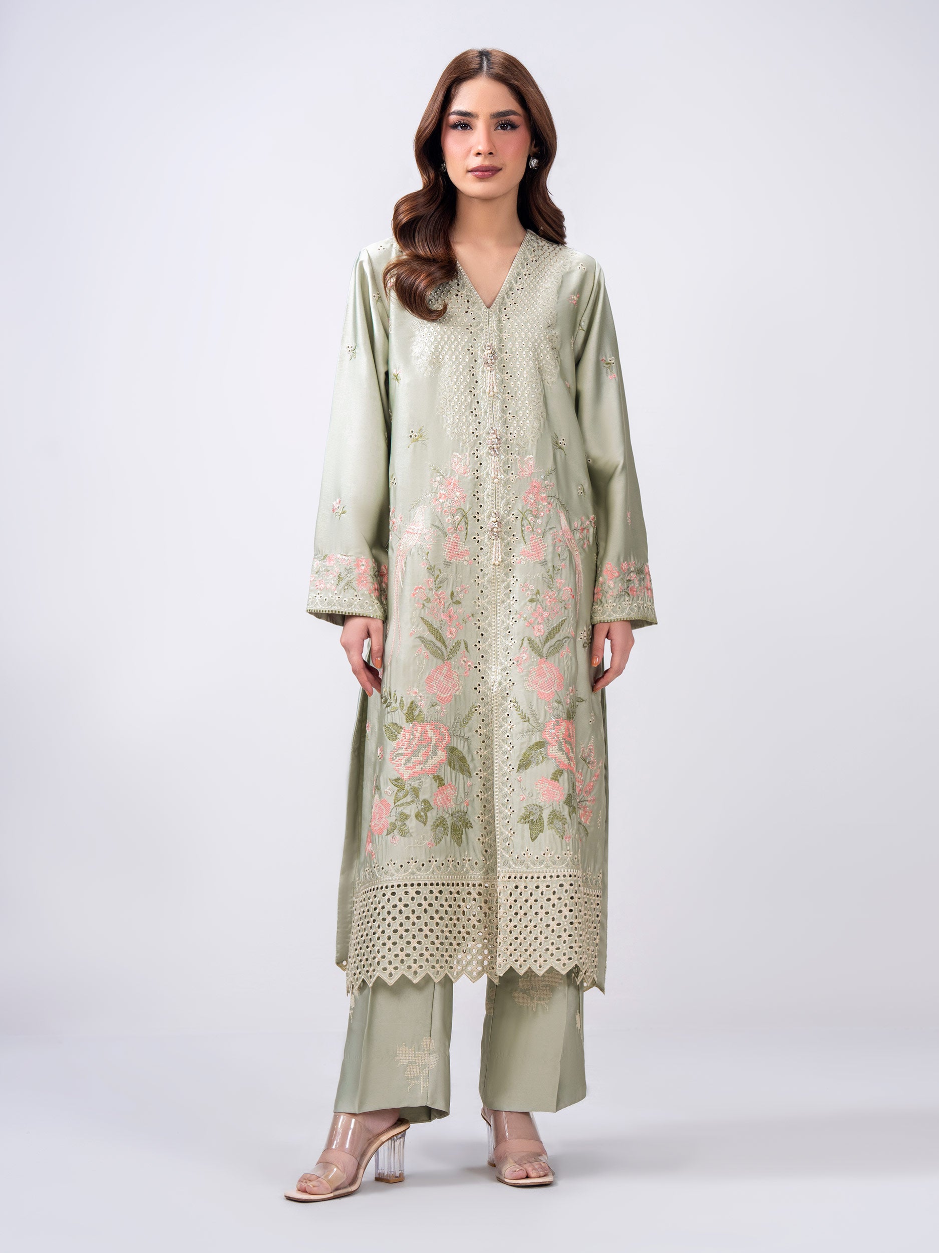 Shop Ready Made Silk Dresses 2025 – Limelightpk