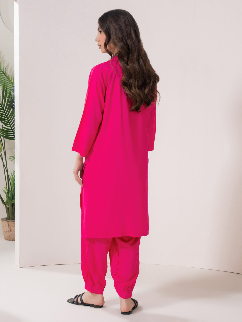 2 Piece Viscose Suit-Dyed (Pret) – Limelightpk