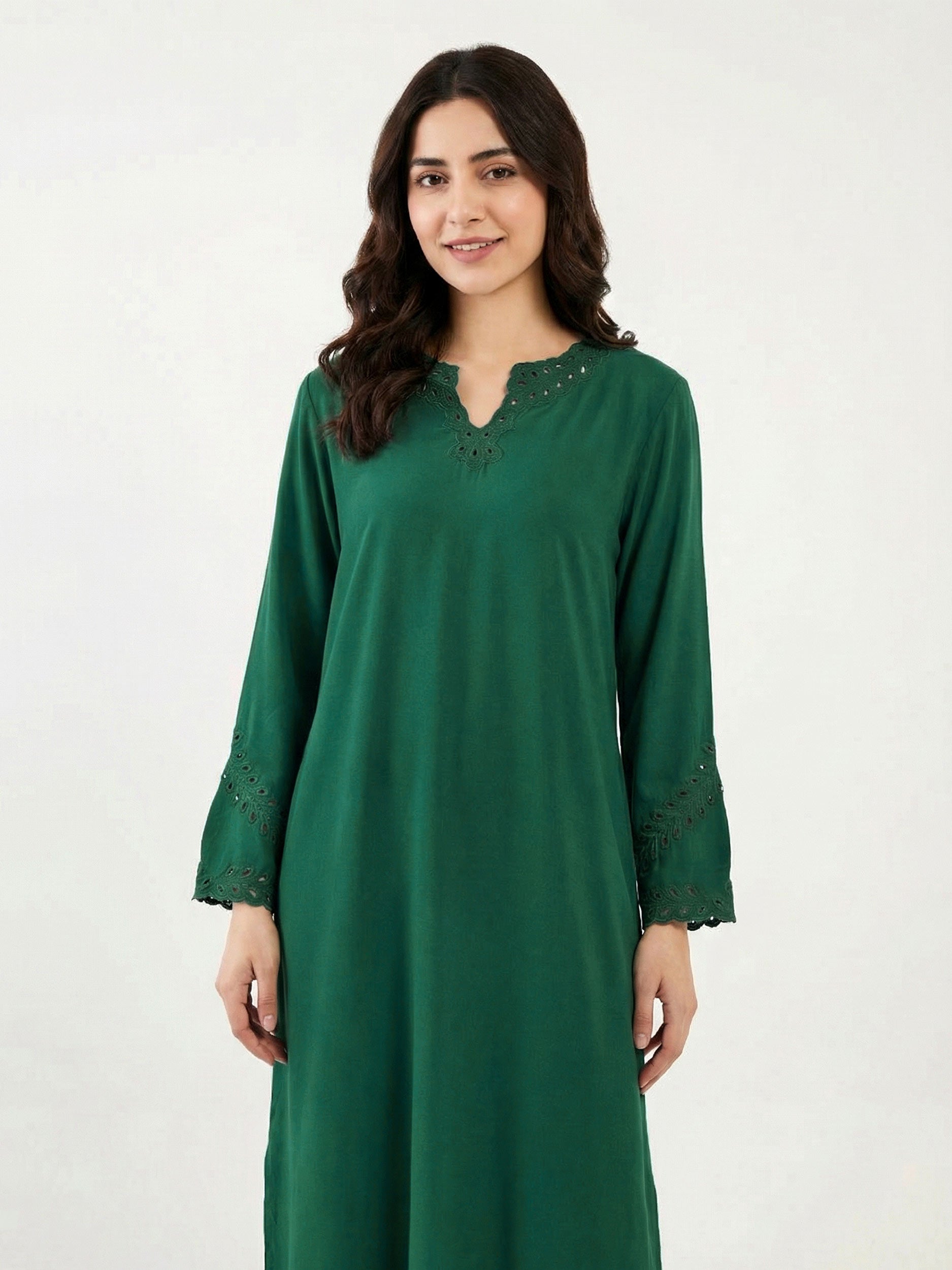 2 Piece Premium Silk Suit- Embroidered (Pret) – Limelightpk