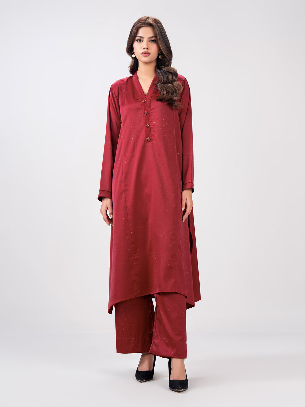 2 Piece Premium Silk- Embellished (Pret) – Limelightpk