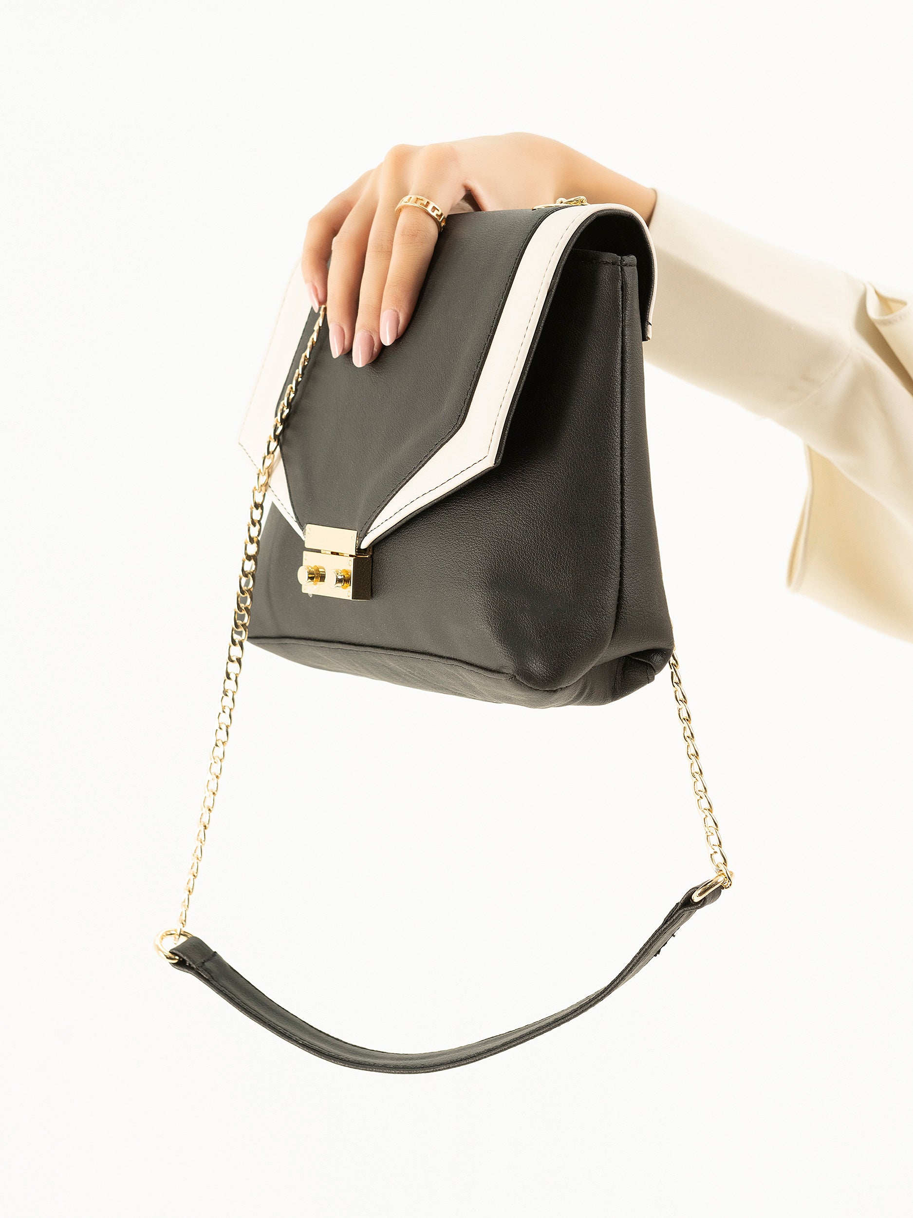 Two-Tone Handbag – Limelightpk