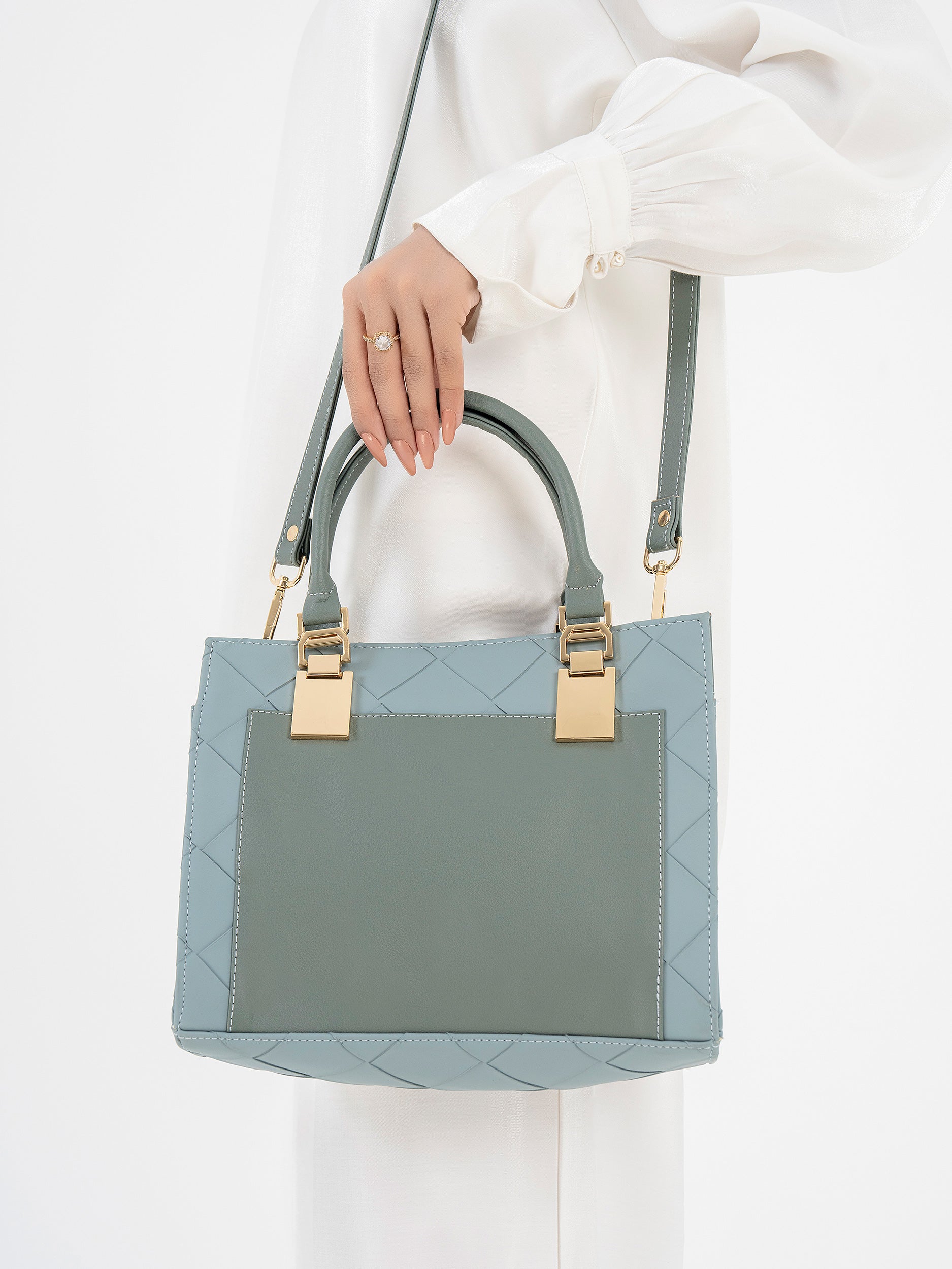 Textured Handbag – Limelightpk