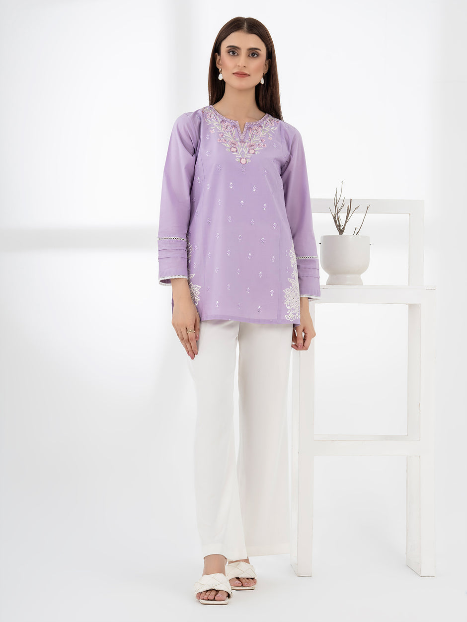 Embroidered Short Kurti – Limelightpk