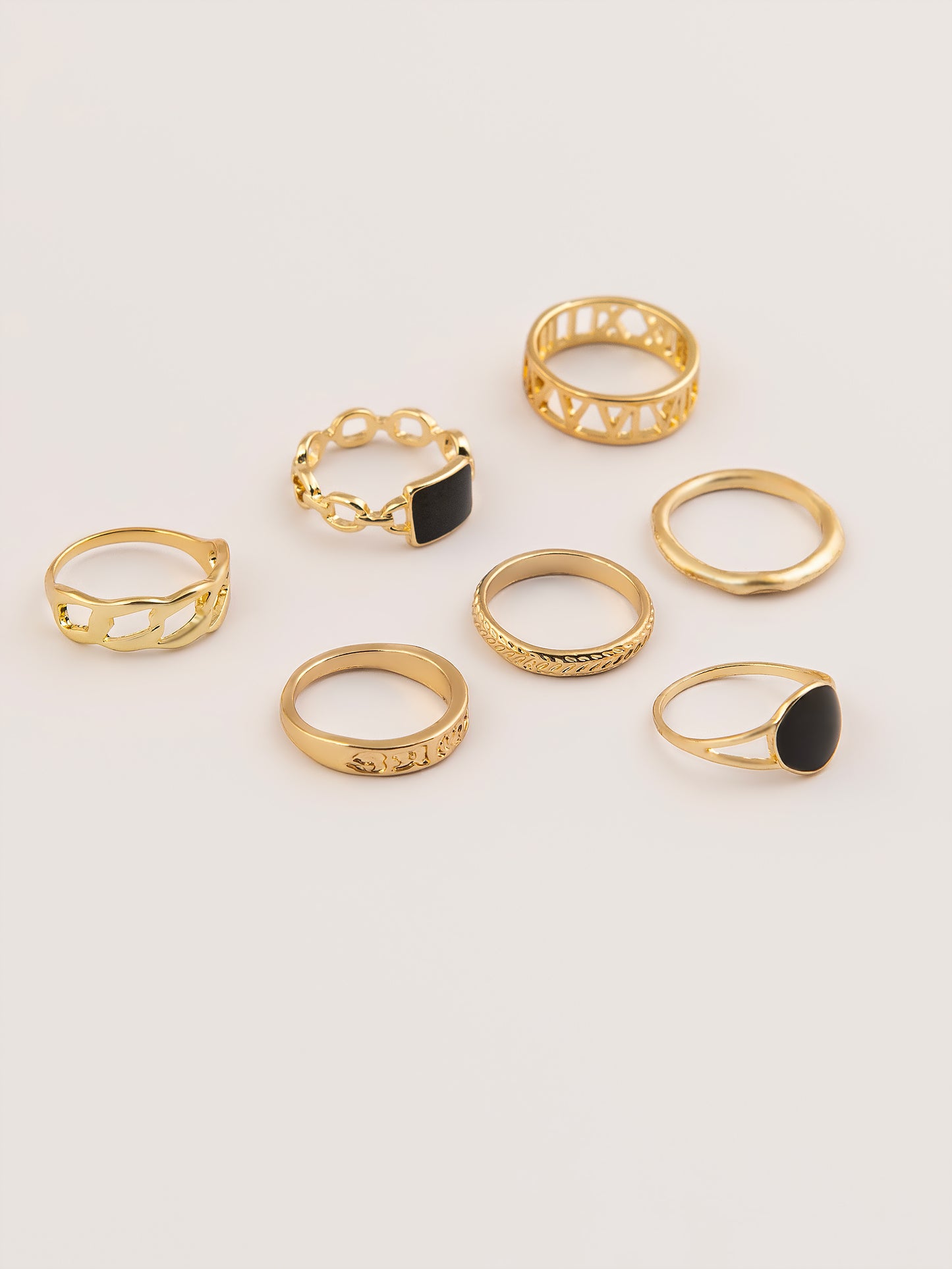 Loop Textured Ring Set – Limelightpk