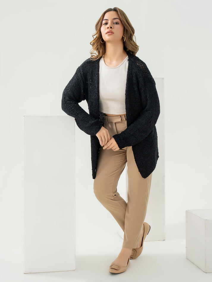 Chunky Knit Cardigan – Limelightpk