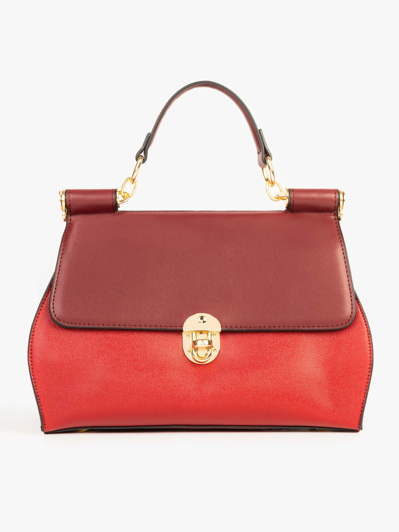 Two-tone Textured Handbag – Limelightpk