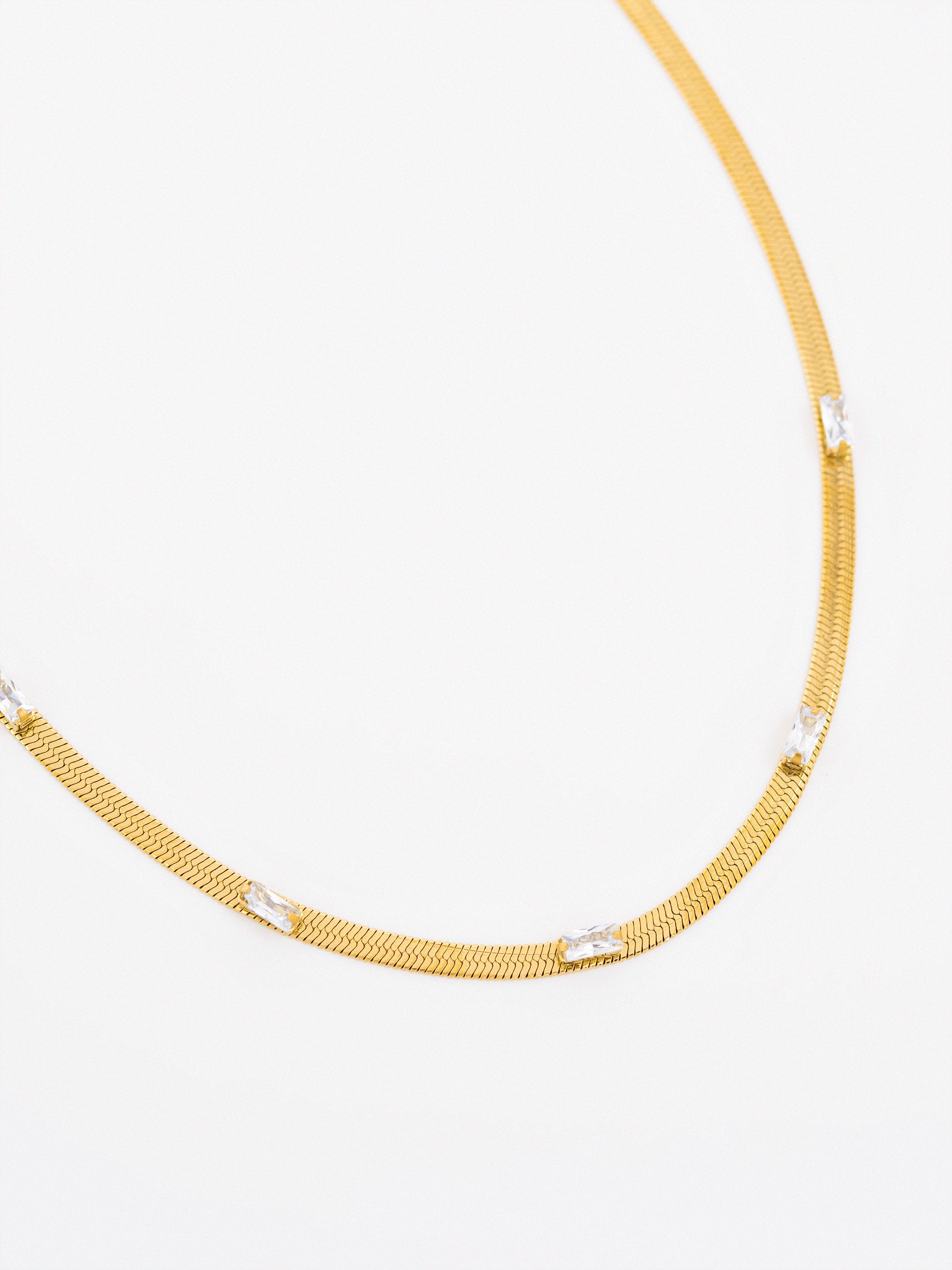 Herringbone Chain Necklace – Limelightpk