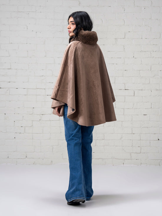 Suede Cape – Limelightpk