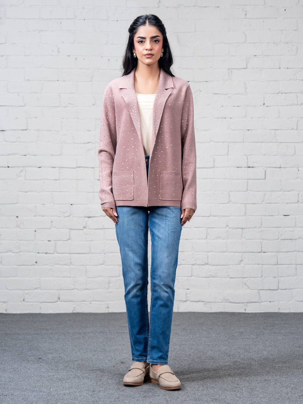 Knitted Blazer – Limelightpk