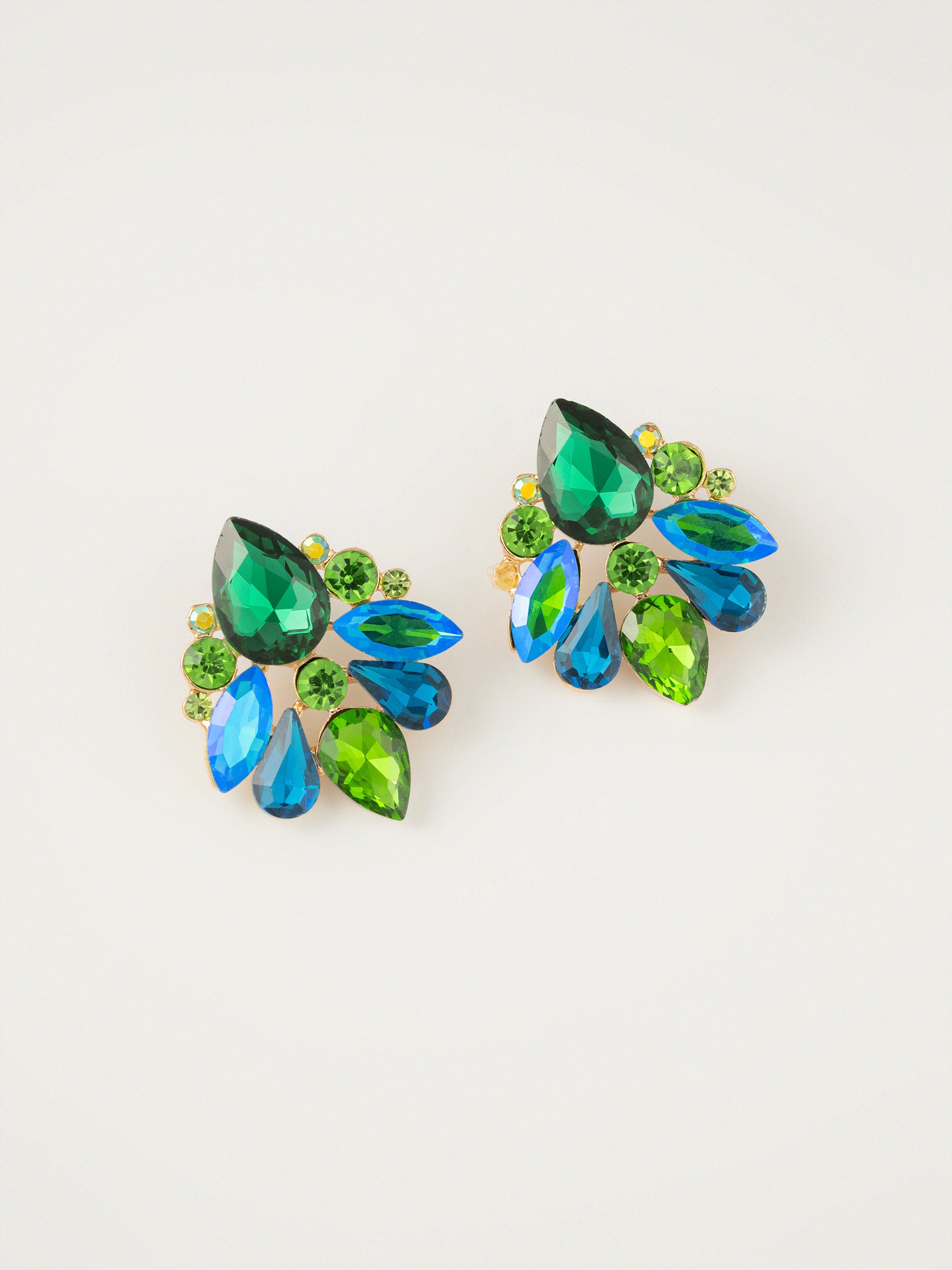 Crystal Cluster Studs – Limelightpk