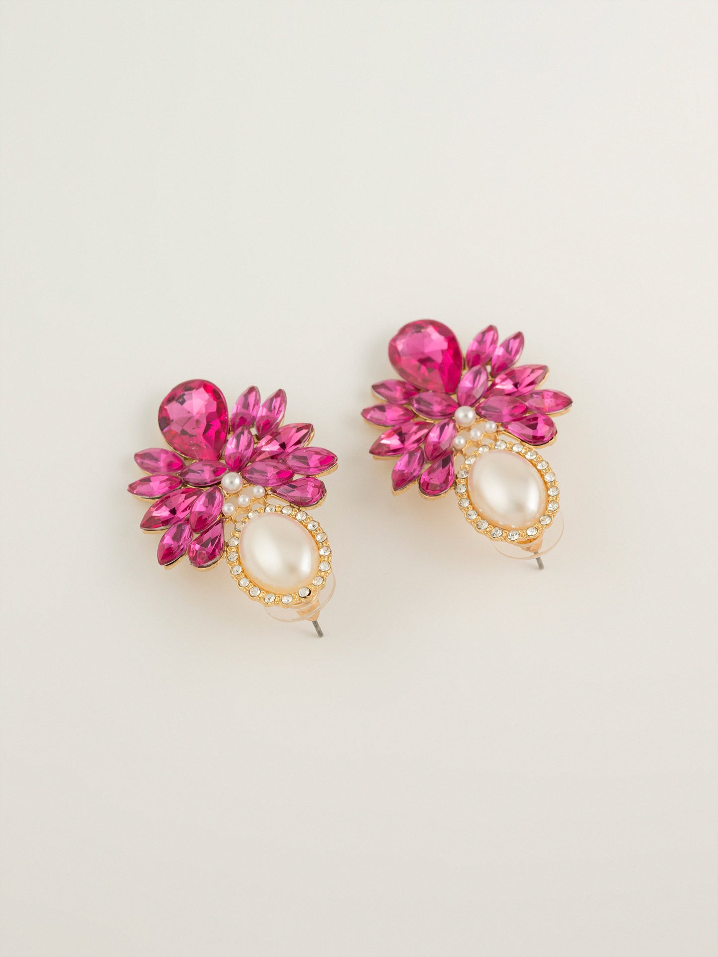 Pearl Crystal Earrings – Limelightpk