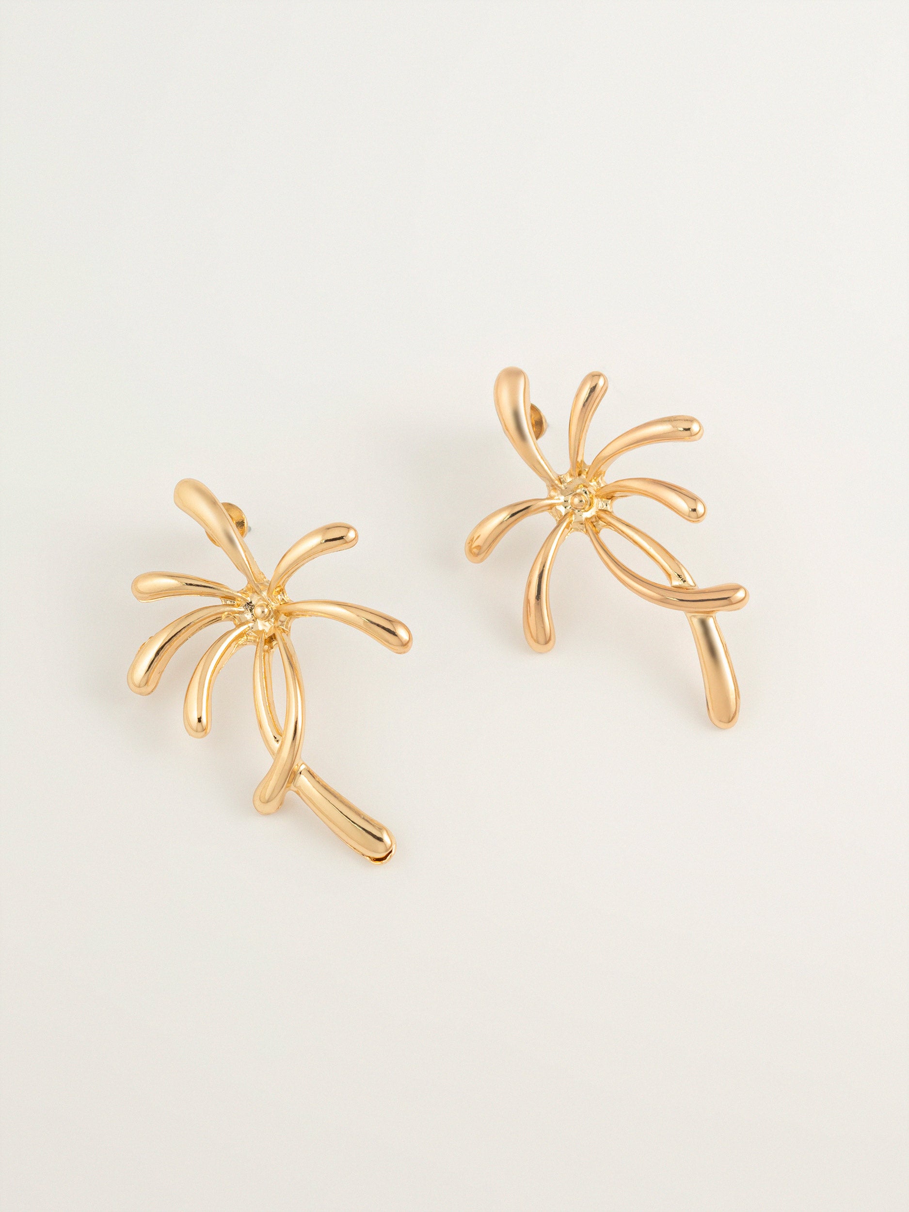 Abstract Floral Earrings – Limelightpk