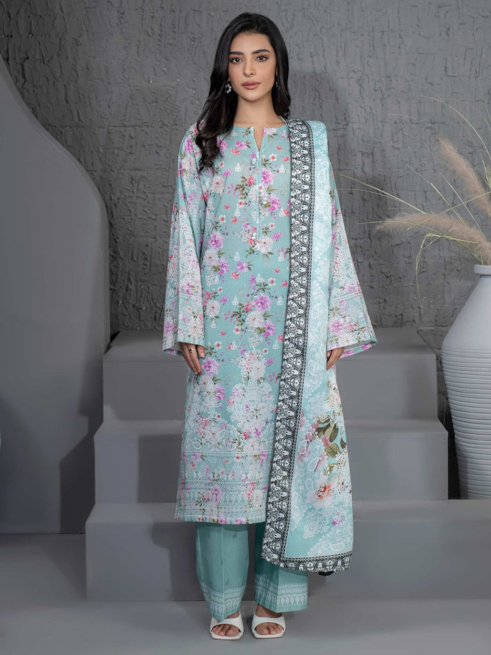 3 Piece Khaddar Suit-Printed (Unstitched) – Limelightpk