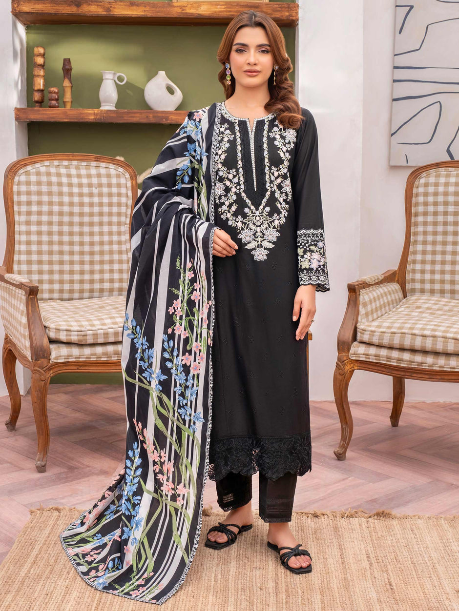 Women Unstitched Embroidered Summer Dresses 2025 – Limelightpk