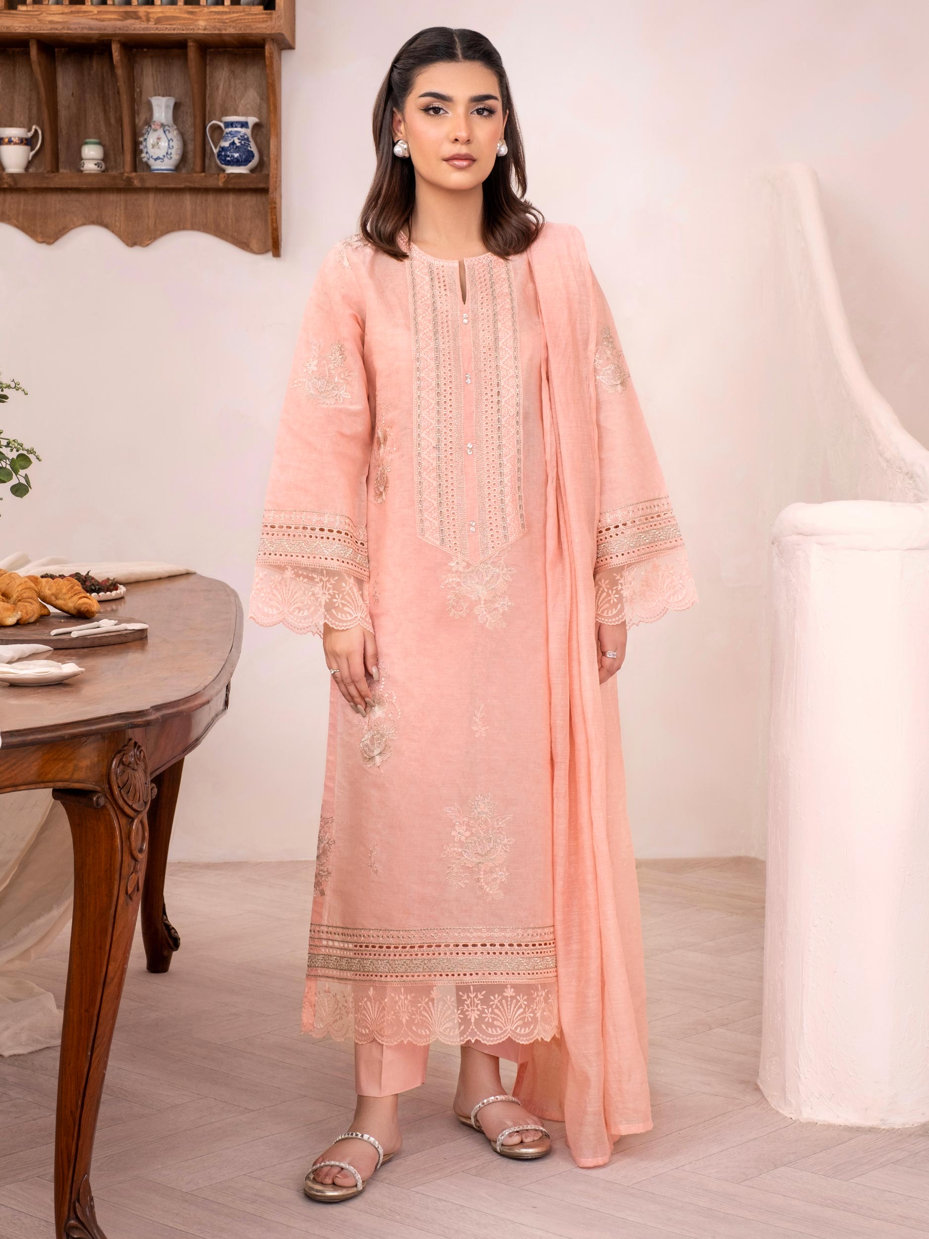 Women Unstitched Embroidered Summer Dresses 2025 – Limelightpk