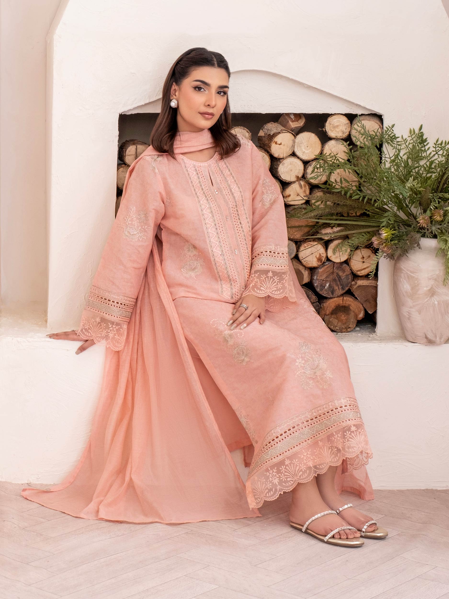 Women Unstitched Embroidered Summer Dresses 2025 – Limelightpk