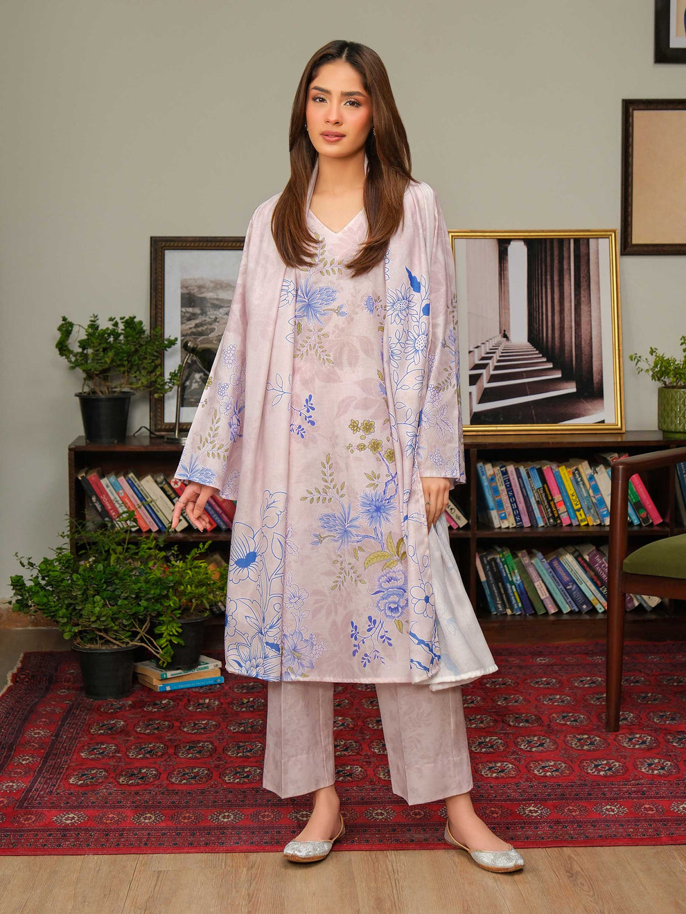 3 Piece Khaddar Suit-Printed (Unstitched) – Limelightpk
