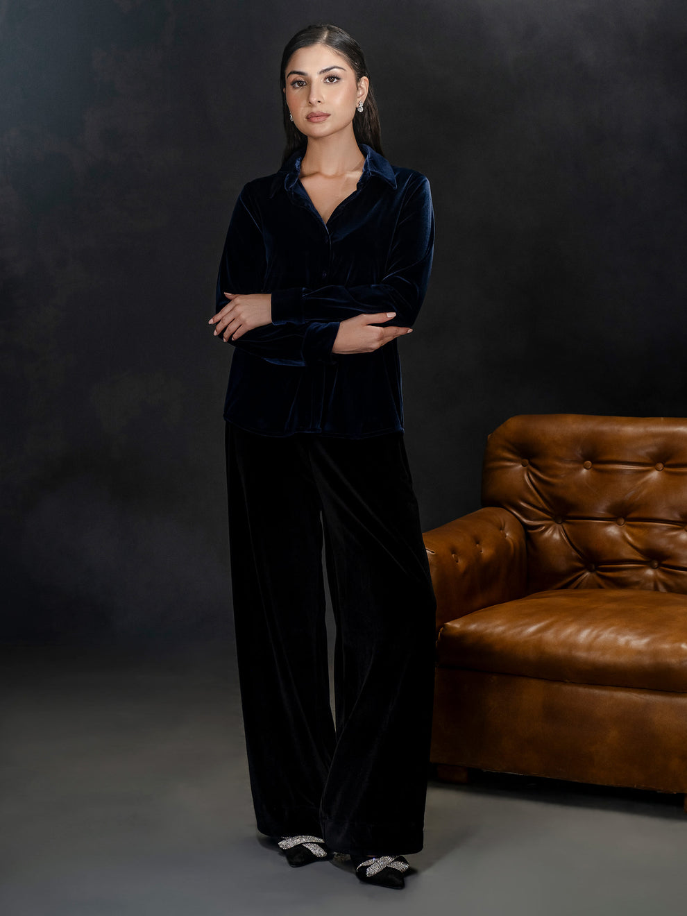 Velour Top – Limelightpk