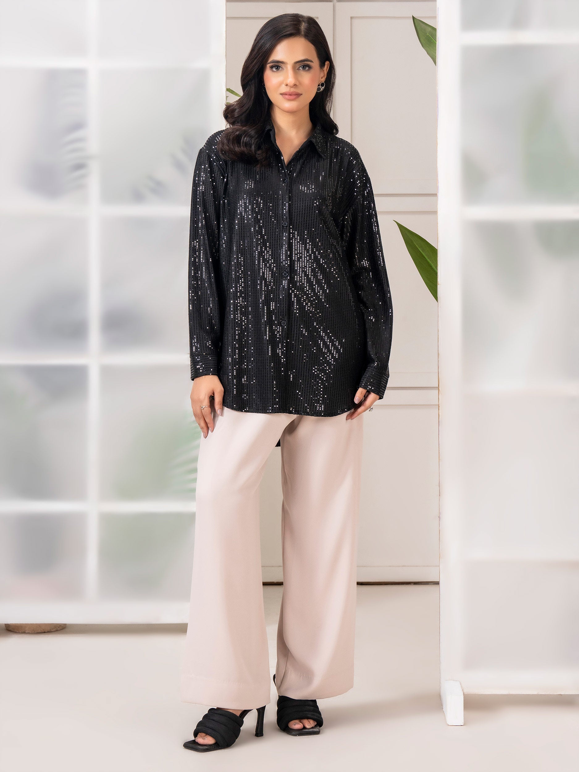 Embellished Jersey Top – Limelightpk