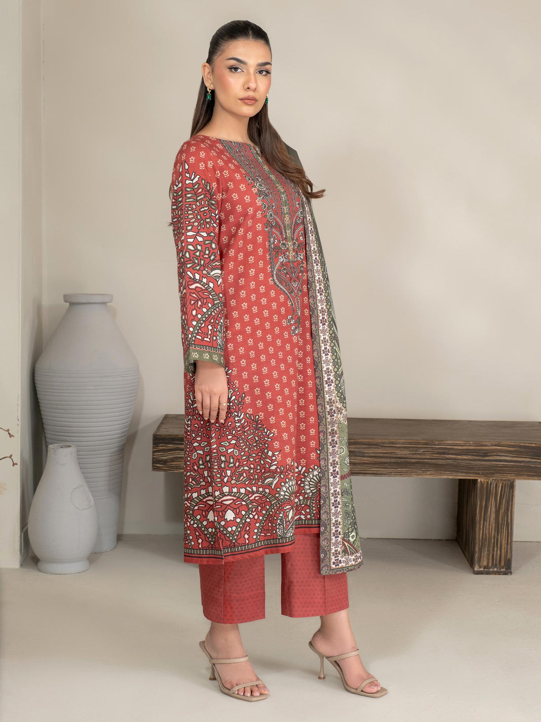 Unstitched 3 Piece Printed Winter Suits – Limelightpk