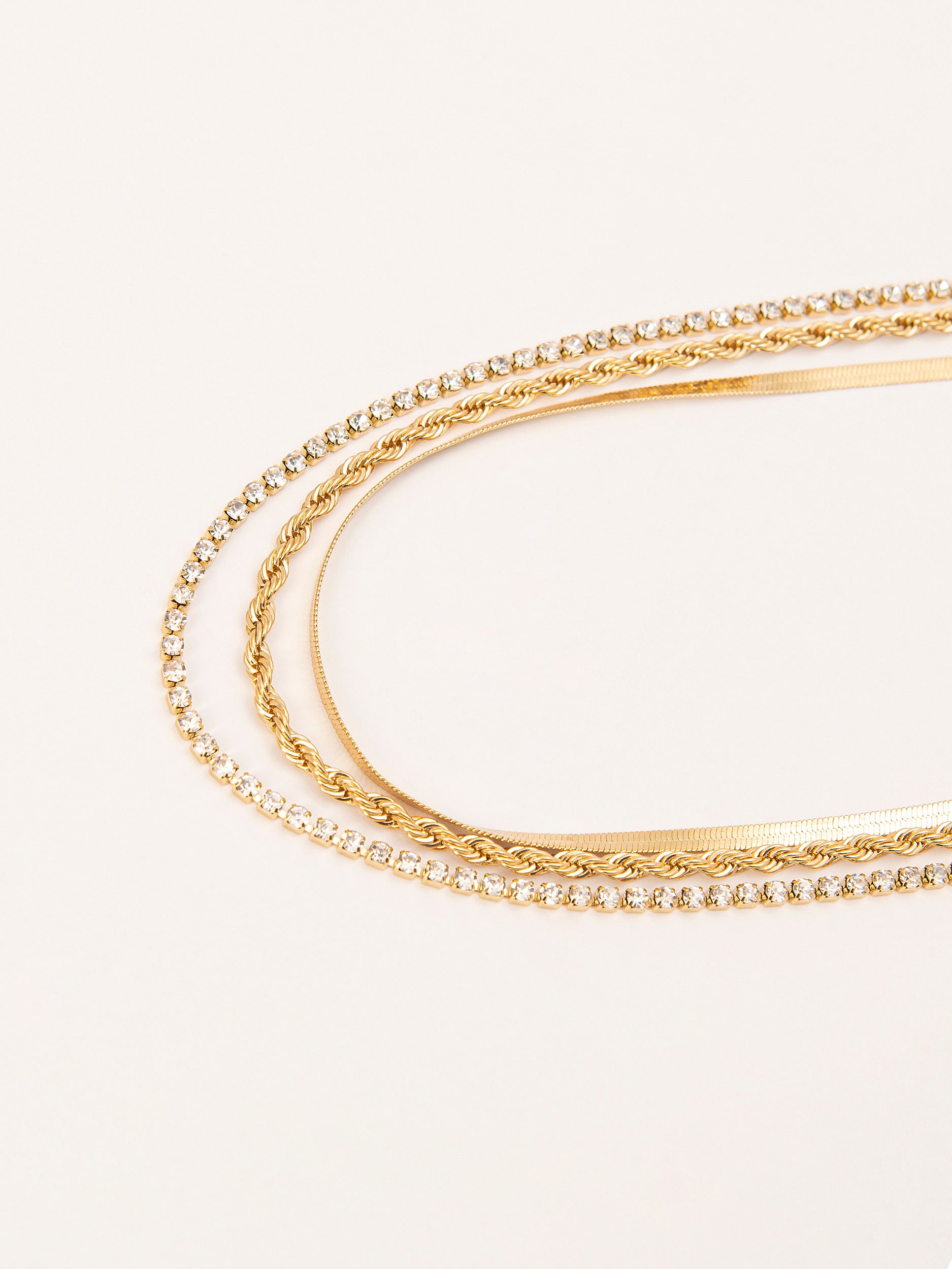 Gleaming Layered Necklace – Limelightpk