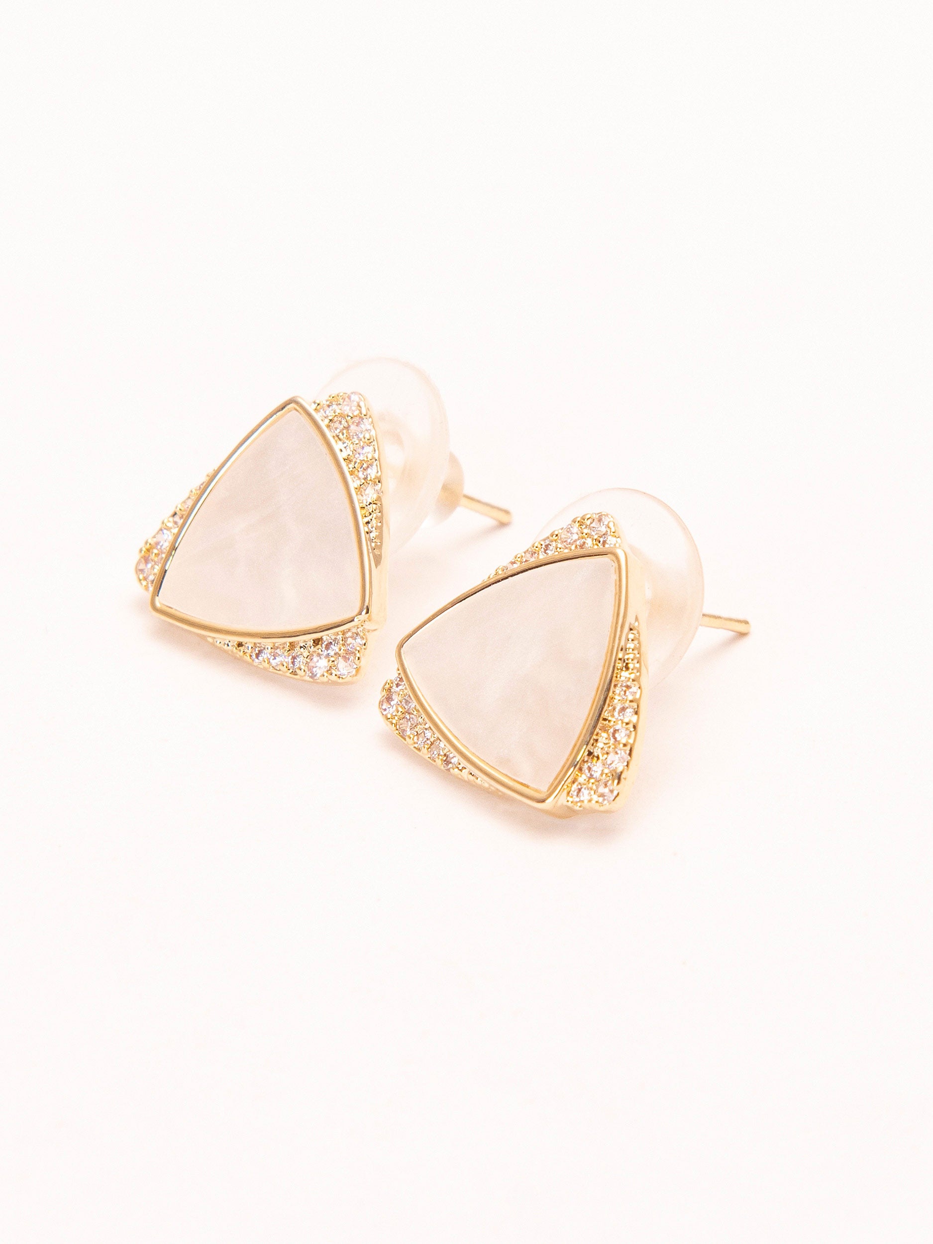 Triangle Stud Earrings – Limelightpk
