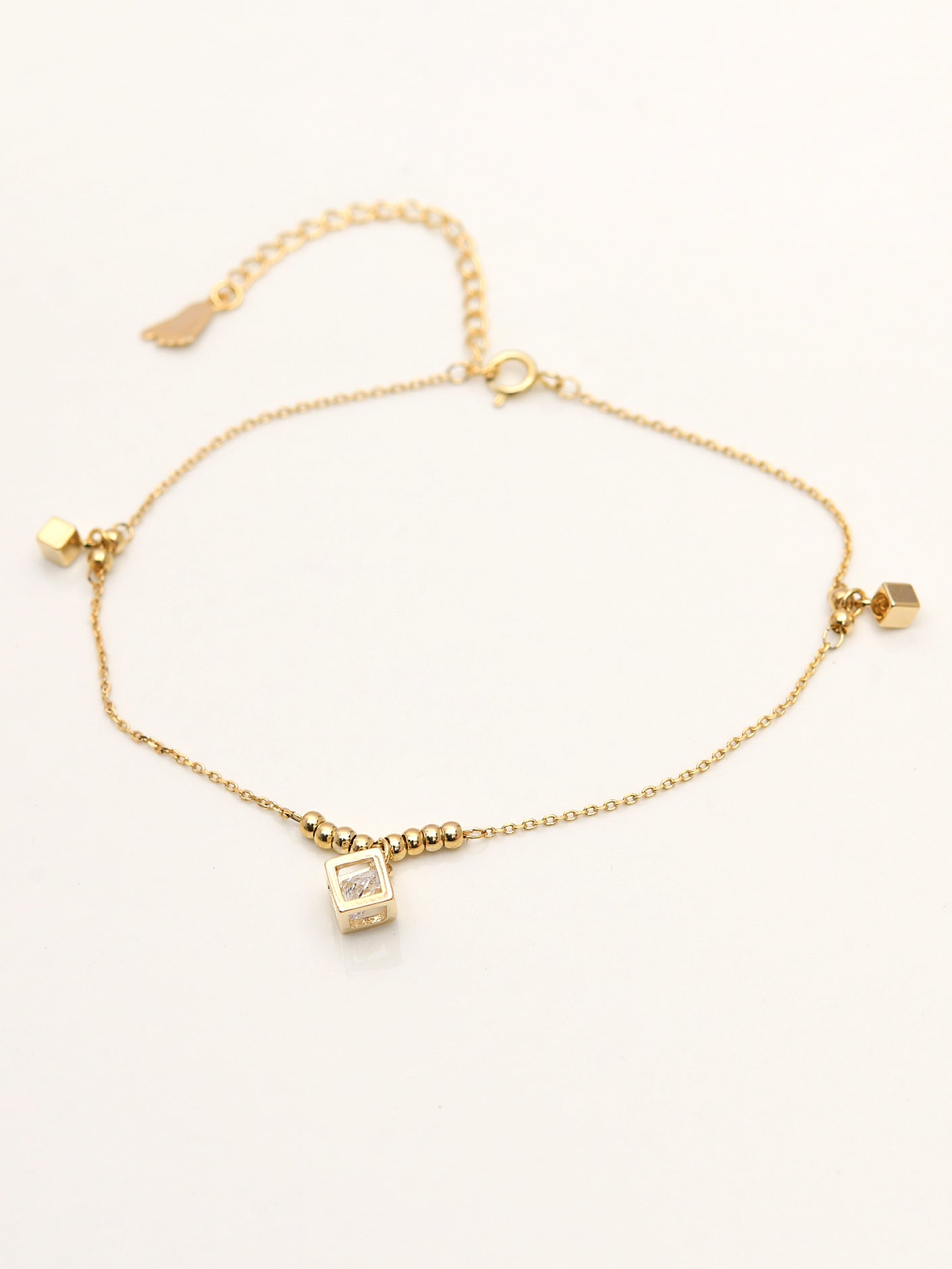Cube Charms Anklet – Limelightpk