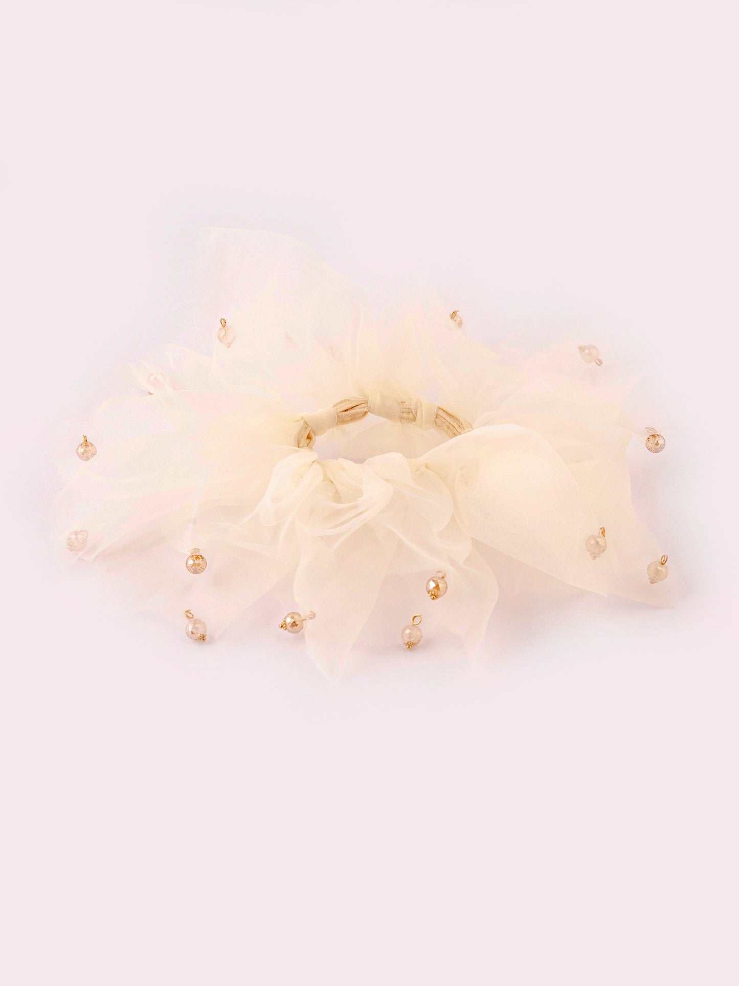 Crystal Embellished Scrunchie – Limelightpk