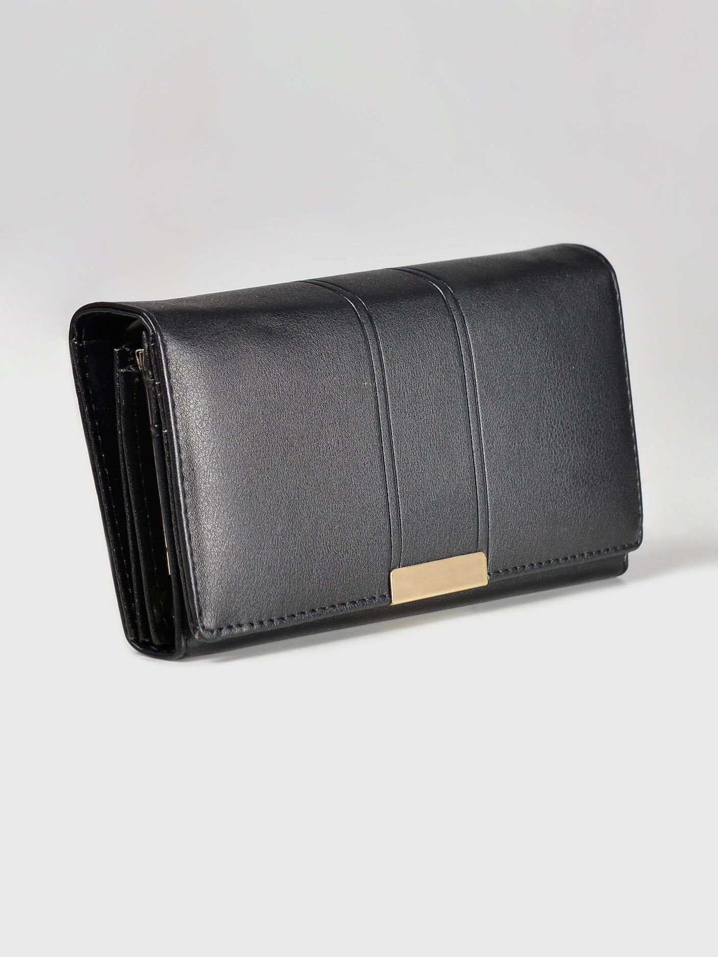 Glossy Black Wallet – Limelightpk