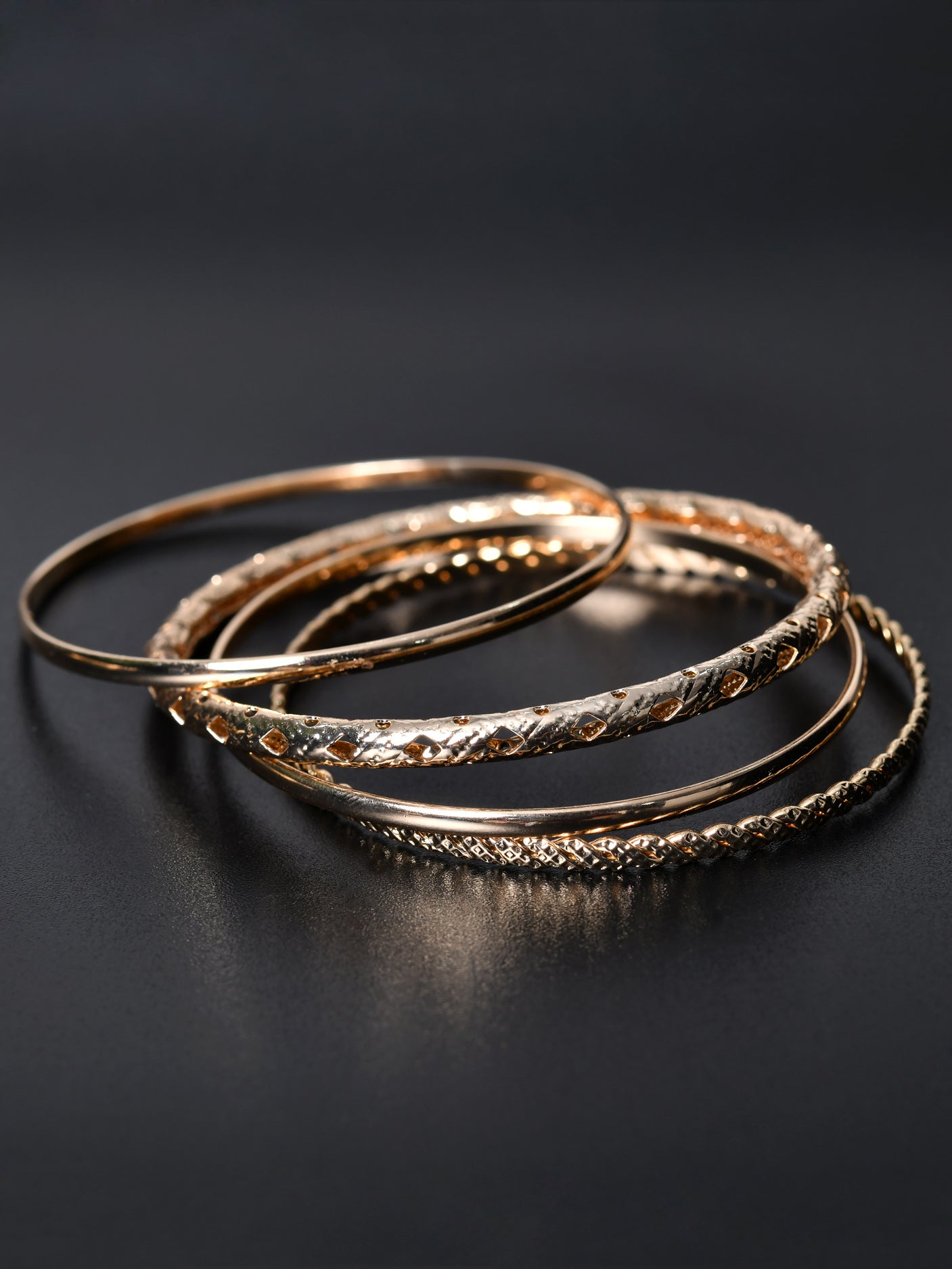 Metallic Multi Pack Bangles – Limelightpk