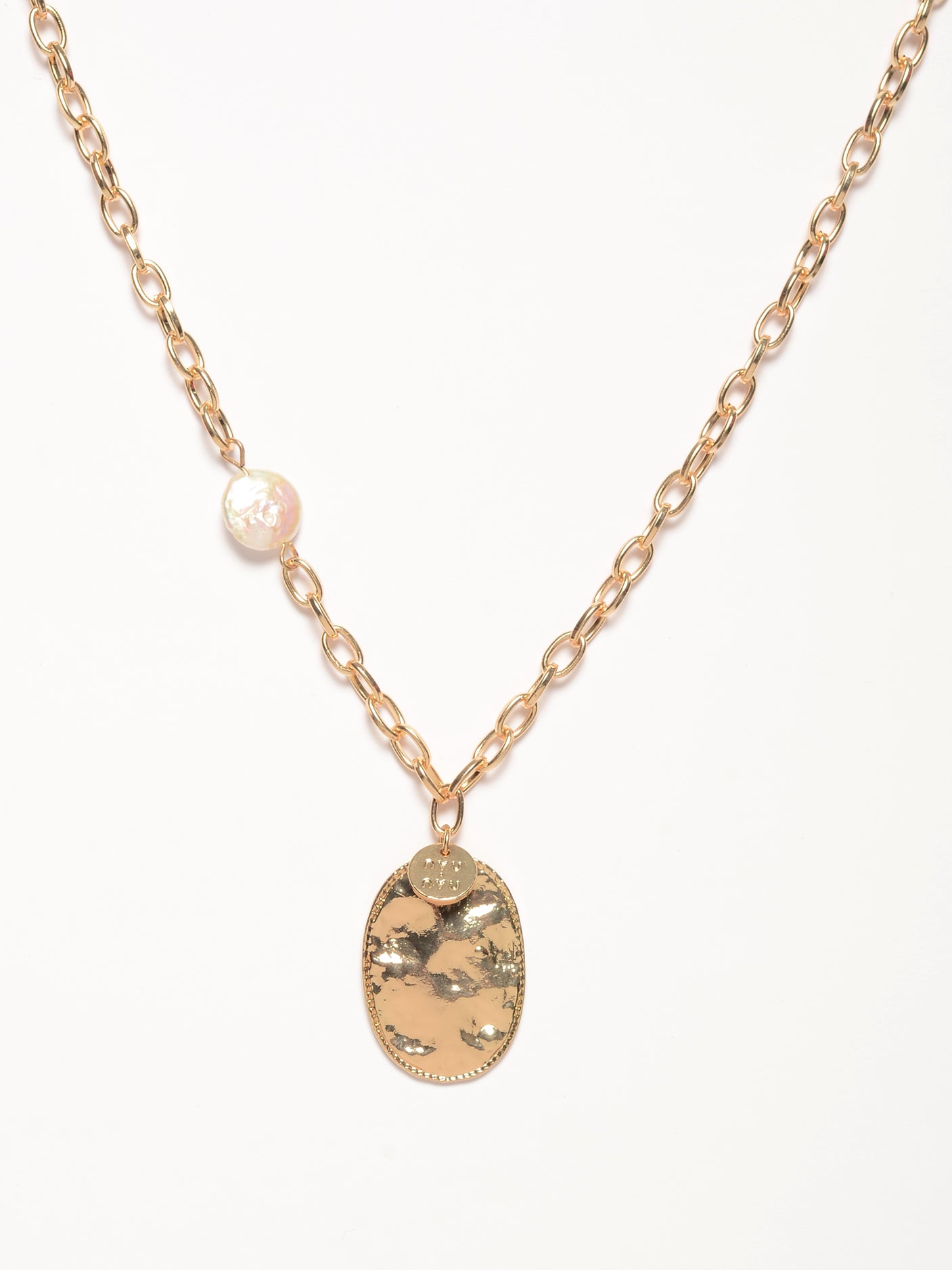 Oval Disc Necklace – Limelightpk