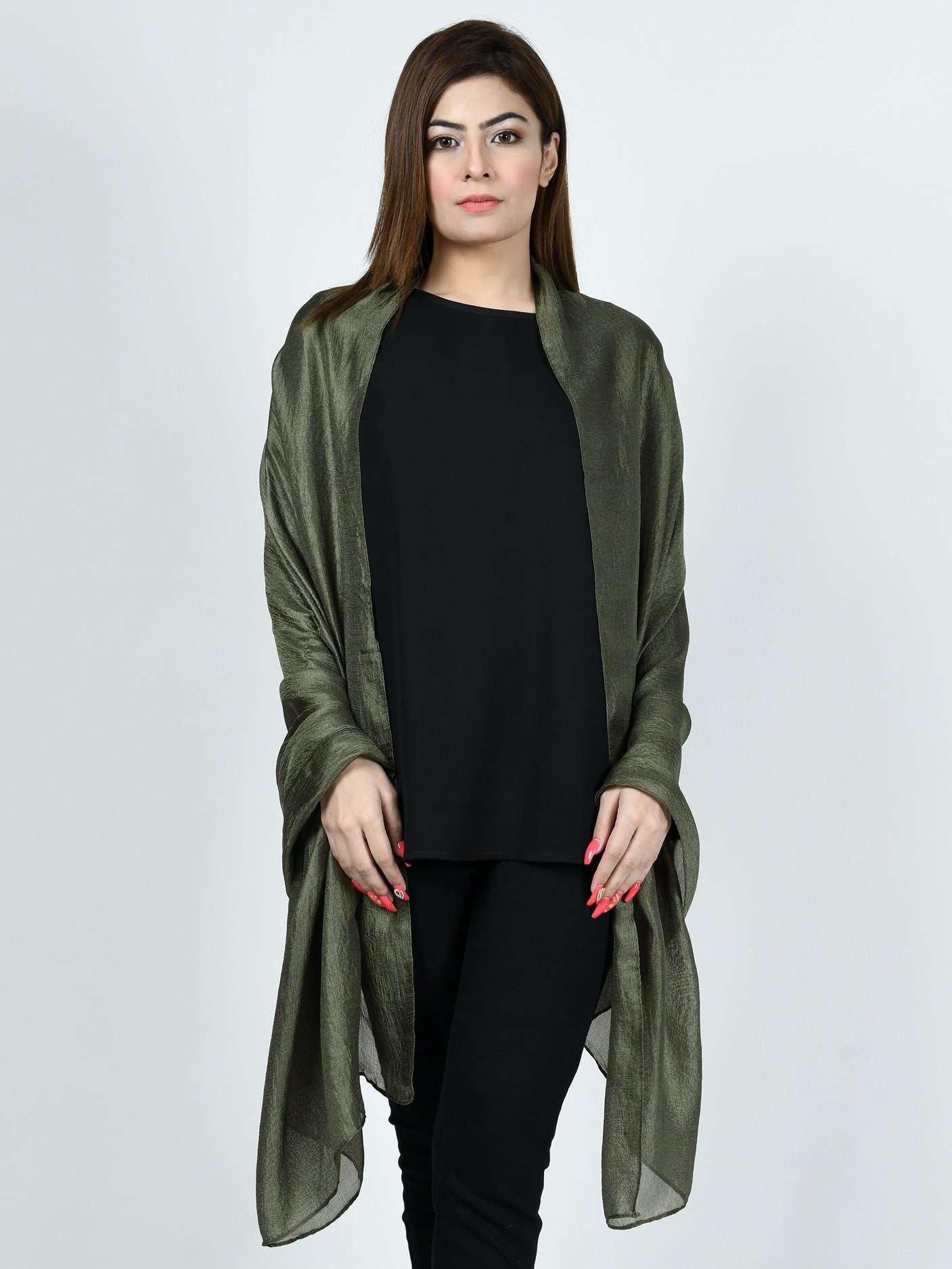 Plain Silk Scarf – Limelightpk