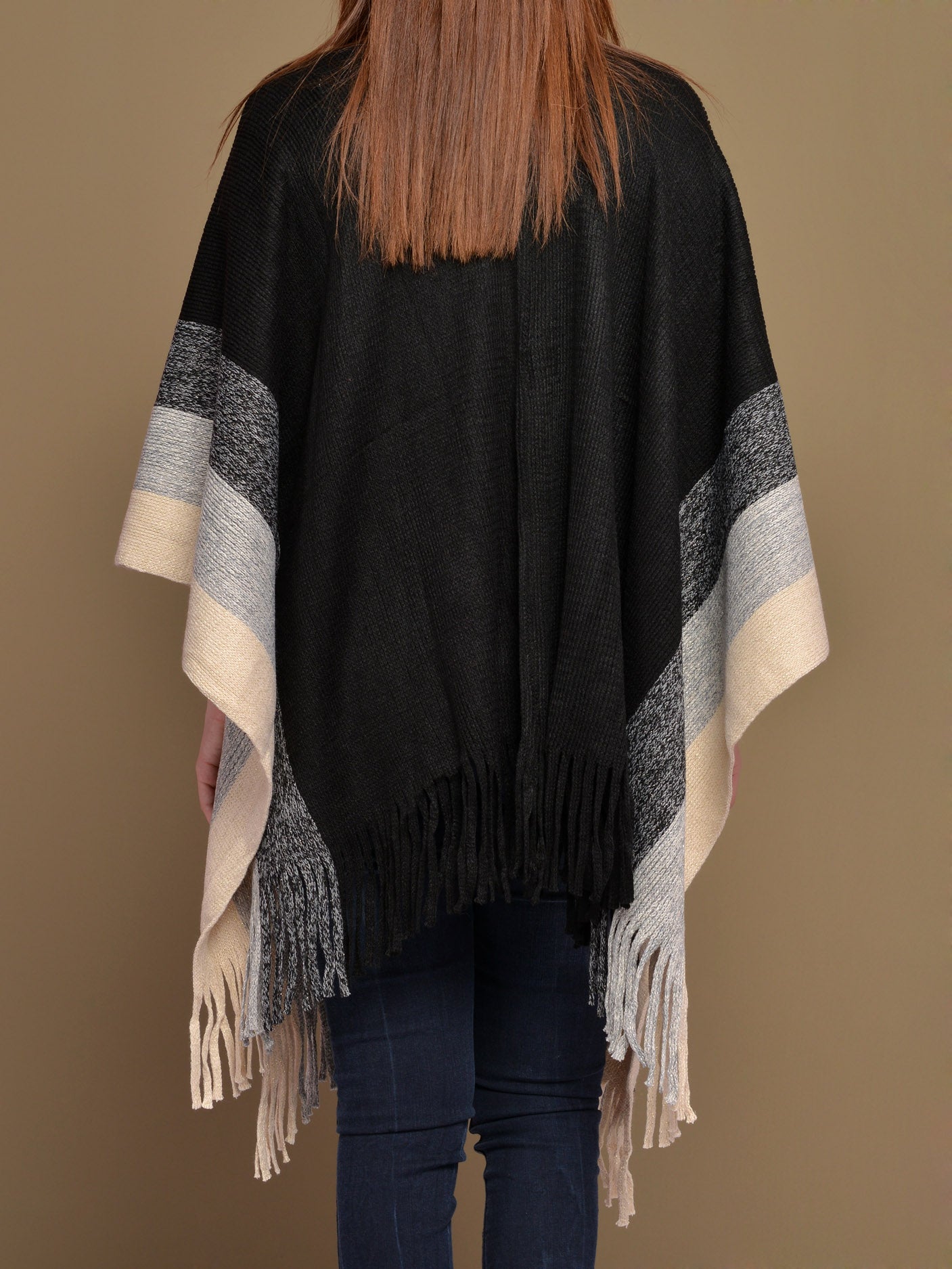 Multi-Toned Cape Shawl – Limelightpk
