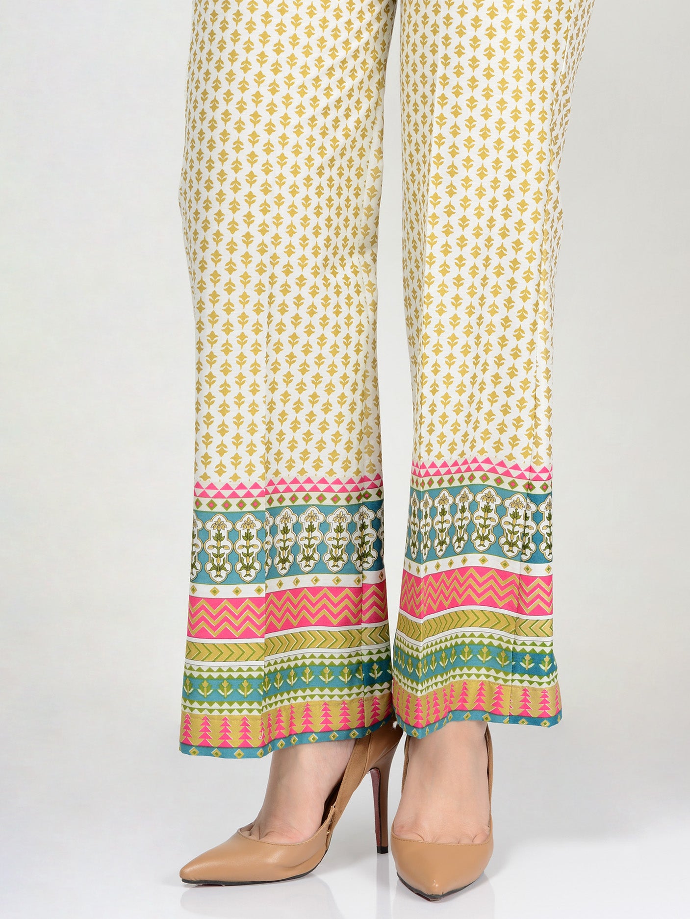 Printed Bootcut Pants – Limelightpk