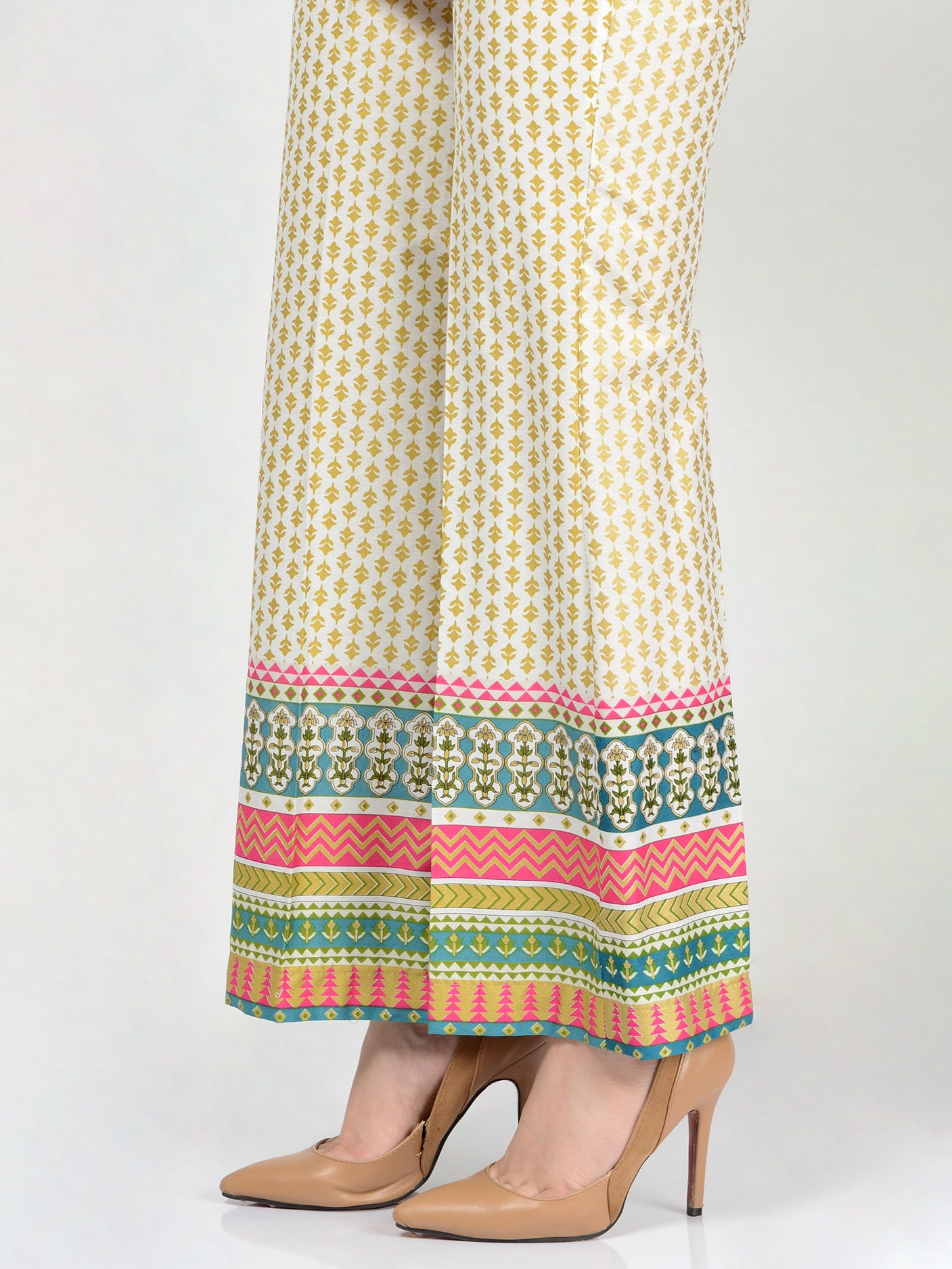 Printed Bootcut Pants – Limelightpk