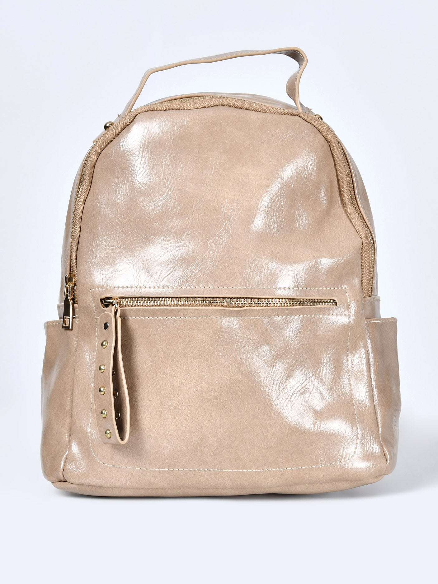 Textured Glossy Backpack – Limelightpk