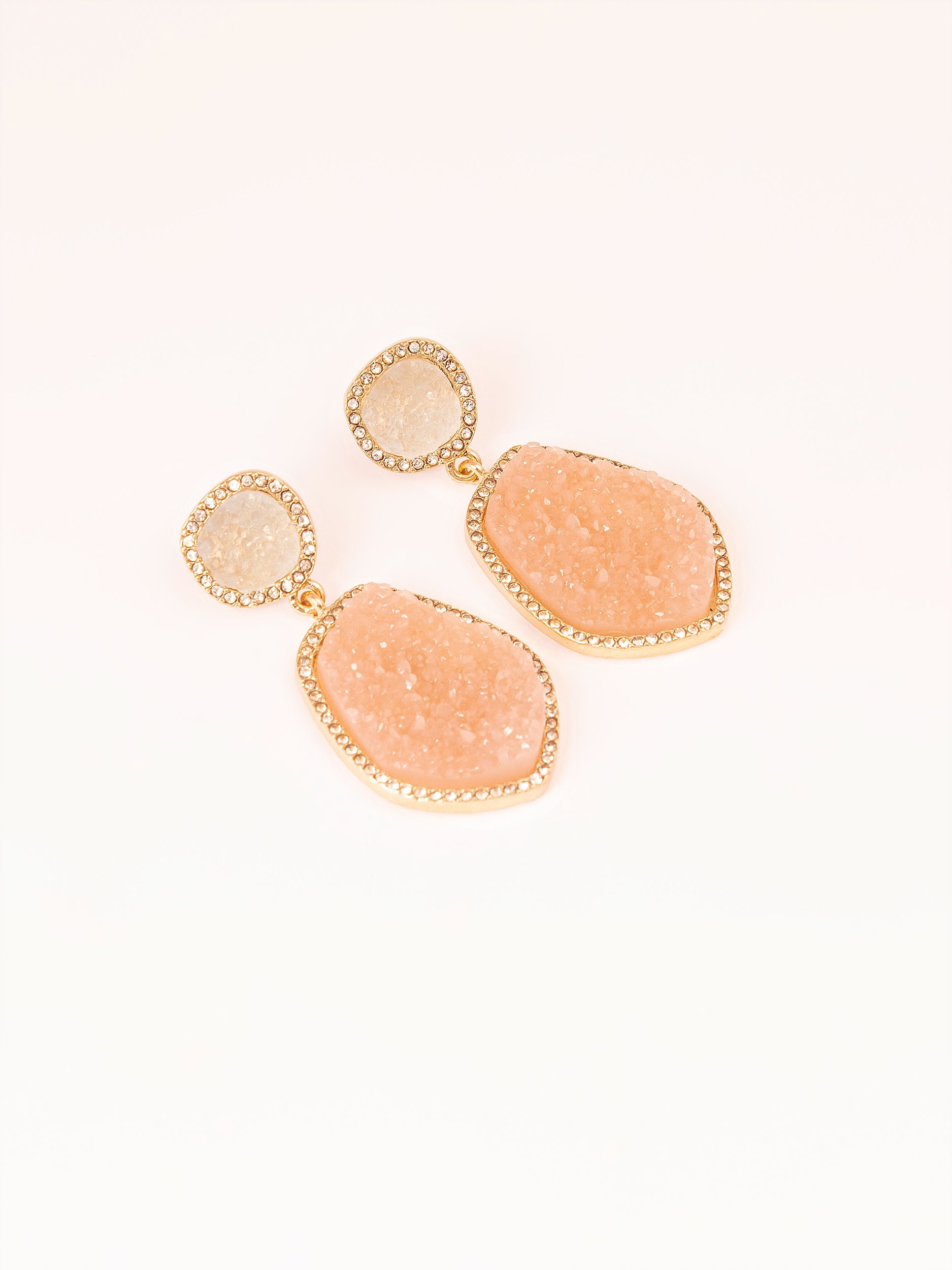 Two Tone Rock Earrings – Limelightpk