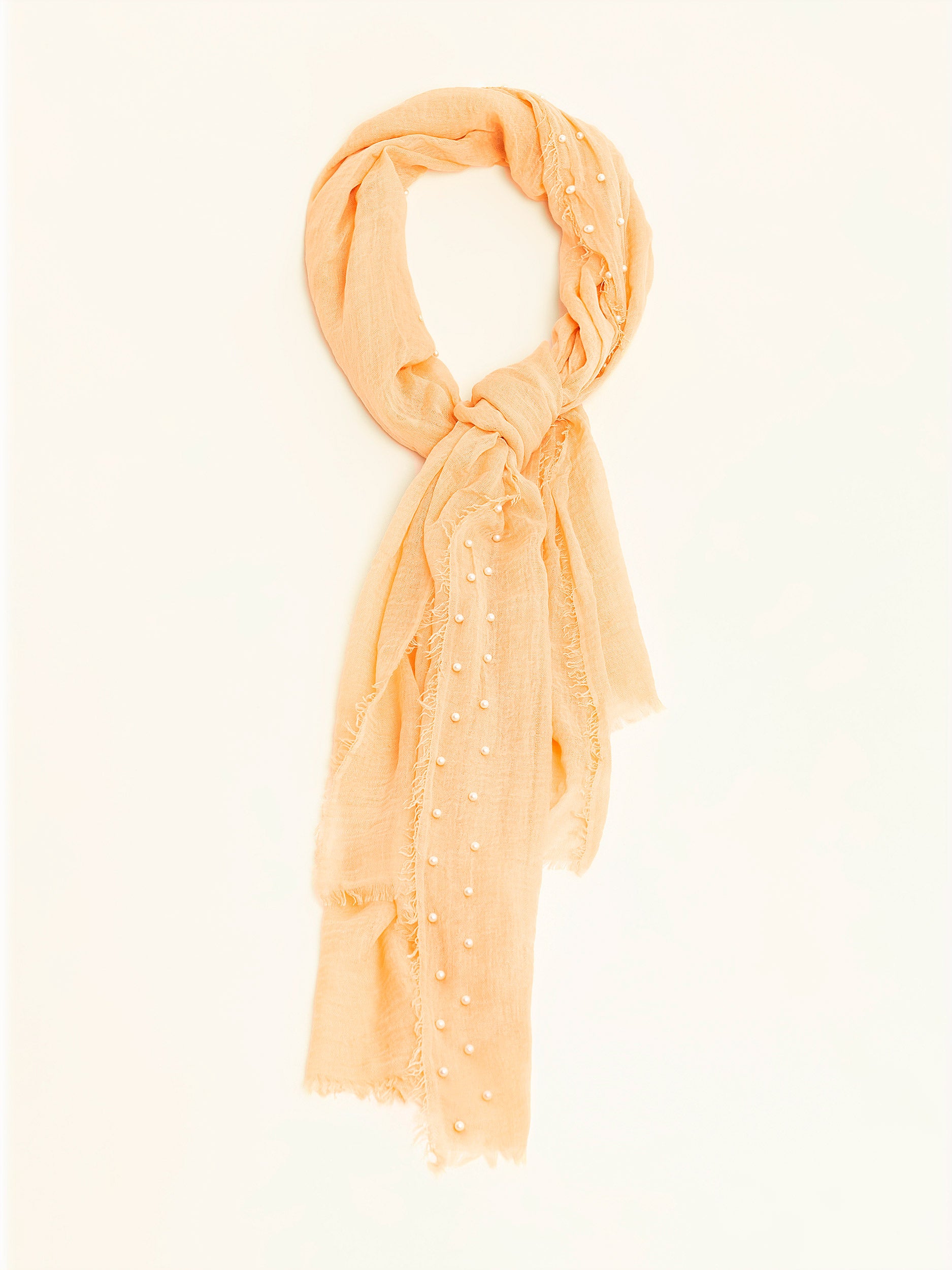 Pearl Embellished Scarf – Limelightpk