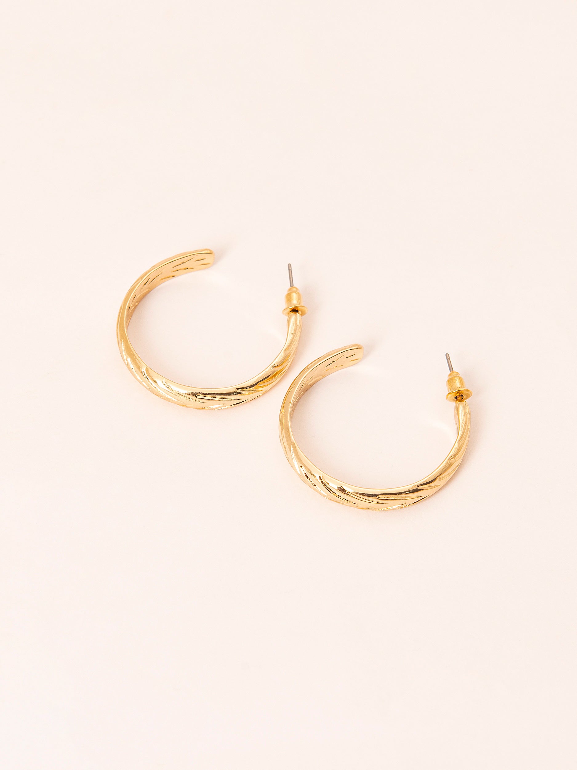 Patterned C-hoop Earrings – Limelightpk
