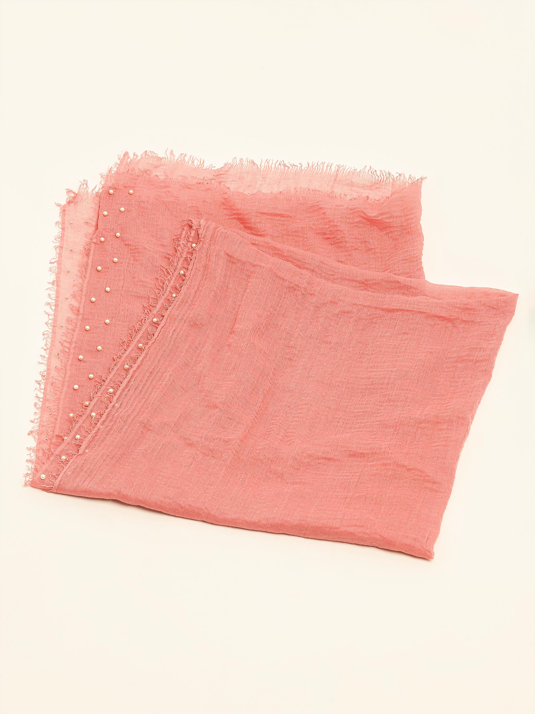 Pearl Embellished Scarf – Limelightpk