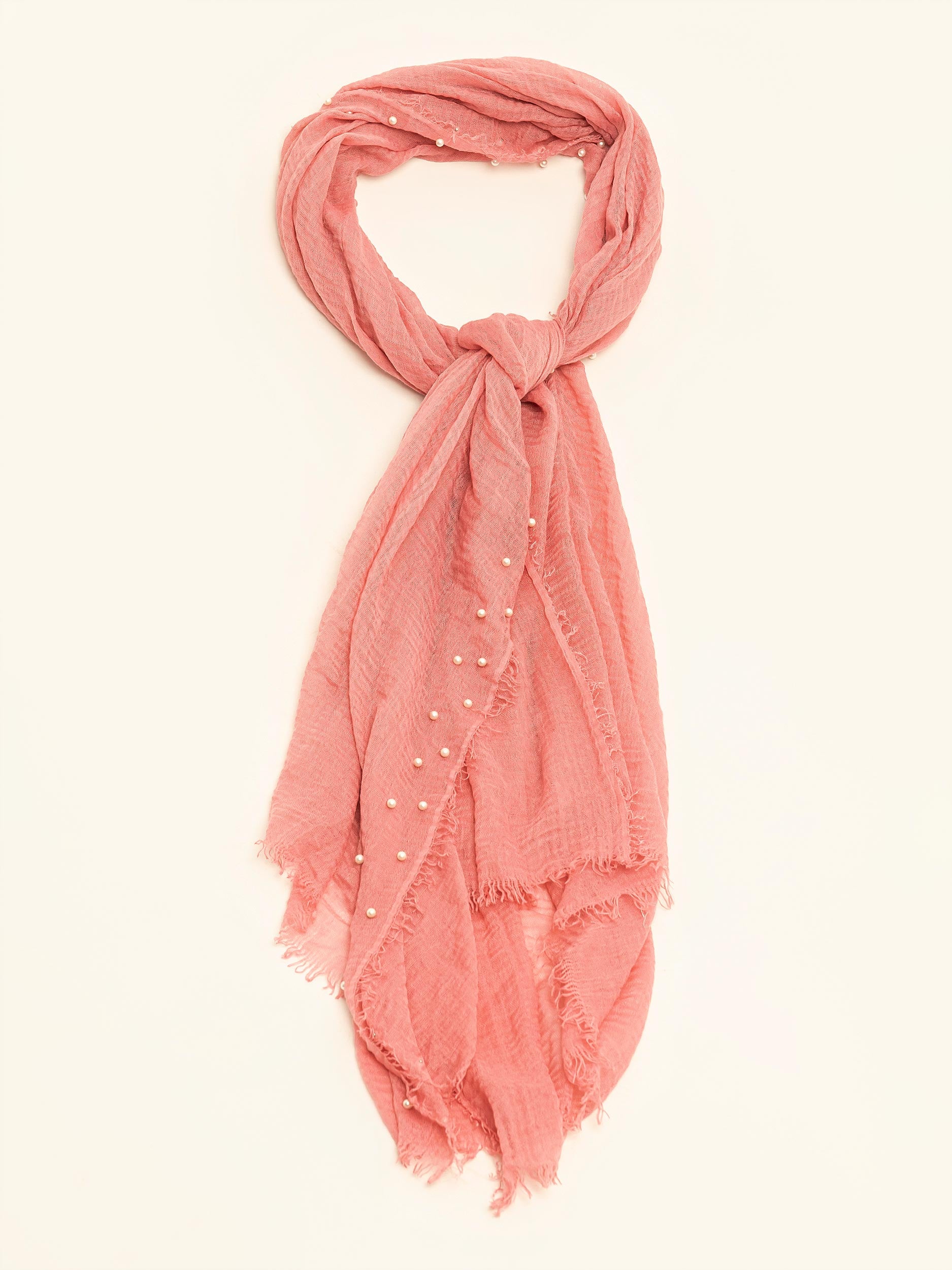 Pearl Embellished Scarf – Limelightpk